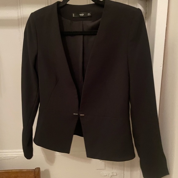 Mango | Jackets & Coats | Mango Modern Black Blazer | Poshmark